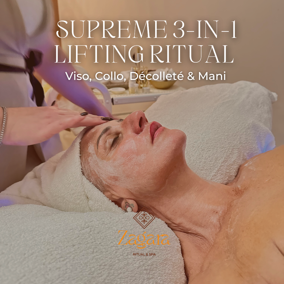 Supreme 3-in-1 Lifting Ritual – Viso, Collo, Décolleté e Mani - Zagara ...